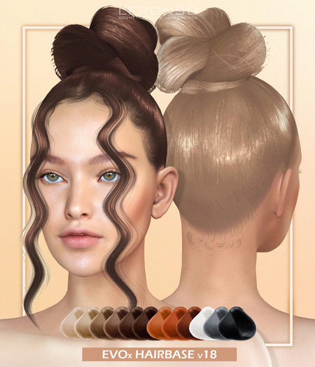 Second Life Marketplace - [LERONSO] HAIRBASE v18 for Lelutka EVO X